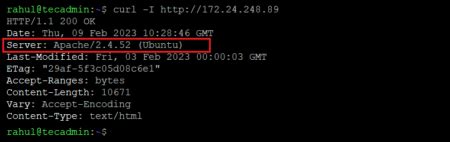 How To Hide Apache Version From Header TecAdmin