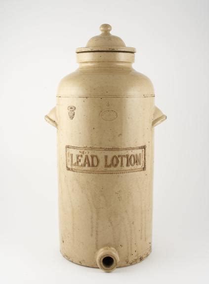 Earthenware Pharmacy Storage Jar Of Lead Lotion Science Museum Group