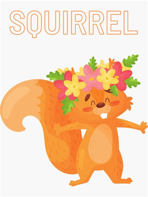 T Chopmunk Rodent Cute Squirrel Sticker For Sale By Robloux