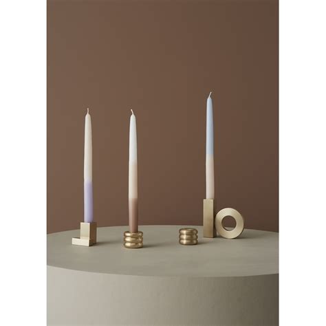 Oyoy Living Square Solid Brass Candleholder Candle Holder Brushed