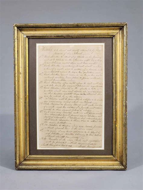 Manuscript School Rules Auction