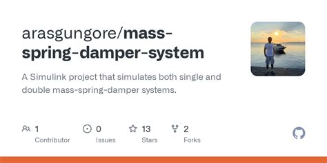 Github Arasgungoremass Spring Damper System A Simulink Project That