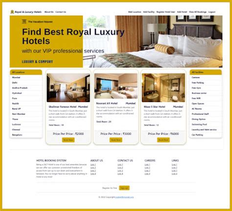 Hotel Booking System Project Using React JS Spring Boot MySQL