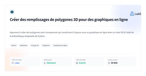 créer des polygones pour des graphiques en ligne 3d tutoriel python