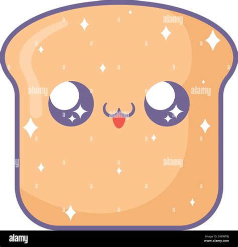 Kawaii Bread Design Stock Vector Image And Art Alamy