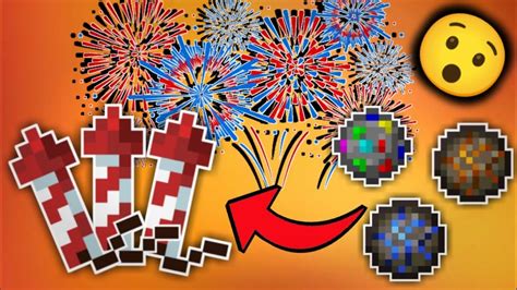 How To Make Colour Full Fireworks In Minecraft Shorts Minecraft Youtube