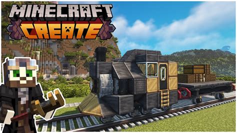 I Built My First Steam Train In Minecraft Create Mod Youtube