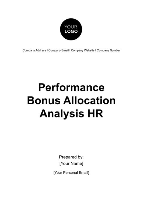 Free Performance Bonus Allocation Analysis Hr Template To Edit Online