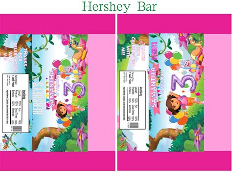 Dora The Explorer Party Favor Bundle Canva Editable Template Dora The Explorer Mockup Bundle