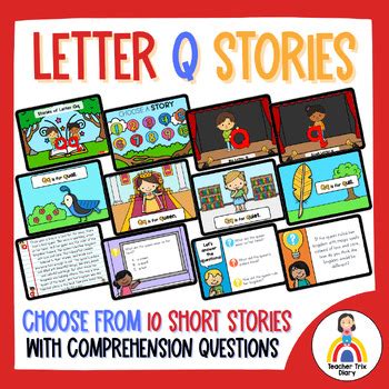Everyday Alphabet Stories Letter Q Short Story Passages And Questions