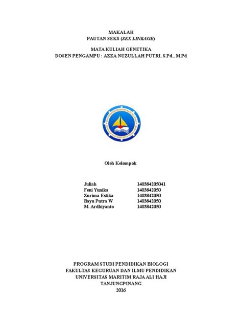 Makalah Sex Linkage Pdf
