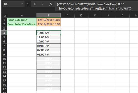Datetime How To Find Hours Of The Day Between Two Date Times Excel Or MS Access Stack Overflow