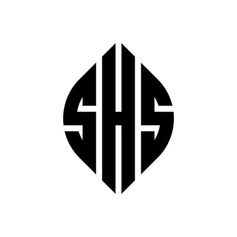 Premium Vector Shs Circle Letter Logo Design With Circle And Ellipse Shape Shs Ellipse Letters