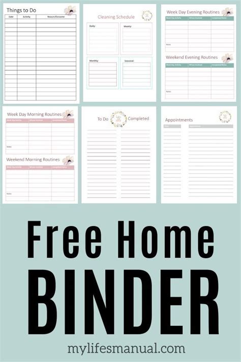 Free Printable Home Management Binder A Home Management Binder Is An