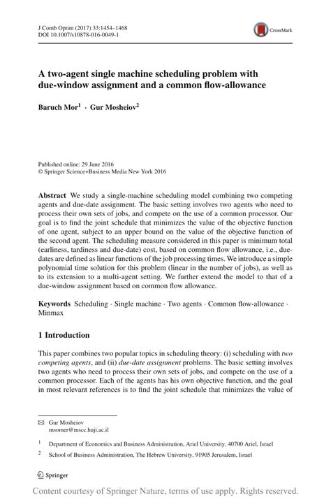 A Two Agent Single Machine Scheduling Problem With Due Window