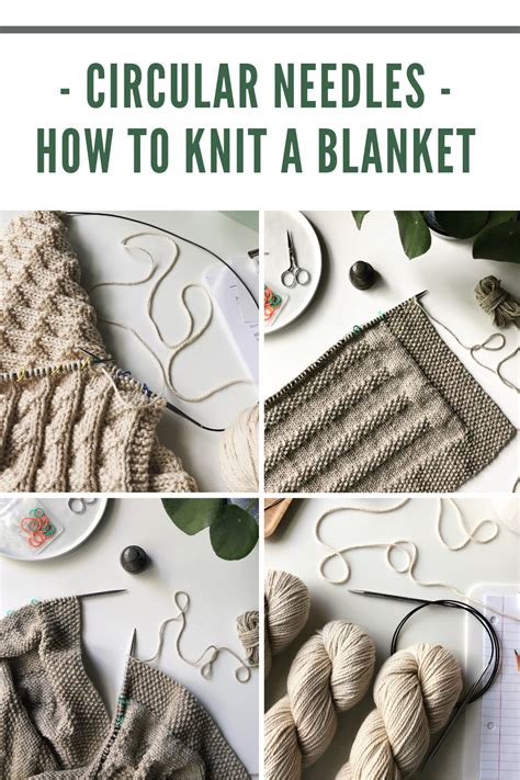 How To Use Long Circular Knitting Needles To Knit A Blanket — Fifty