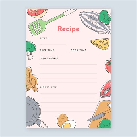 Cookbook Templates Free Printable Free Printable