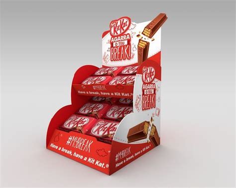 Kit Kat Agarra O Teu Break On Behance Kit Kat Store Display Design Pop Display