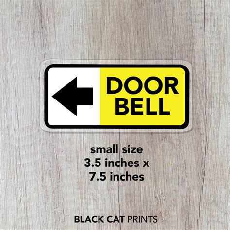 Door Bell Sign Laminated Signage Sign Board Shopee Philippines