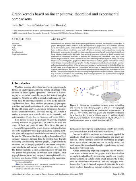 Pdf Graph Kernels Based On Linear Patterns Theoretical And