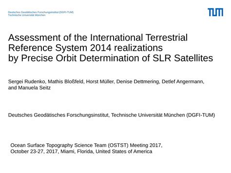 Pdf Assessment Of The International Terrestrial Reference Dokumentips