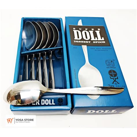 Jual Super Doll Sendok Makan Tebal Stainless Steel 6 Pc Shopee