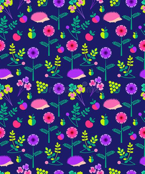 Seamles Flower Pattern Stock Vector Illustration Of Computer 83510345