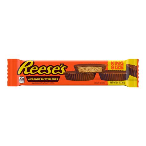 Reeses Milk Chocolate Peanut Butter Cups King Size 2 8oz Candy Bar