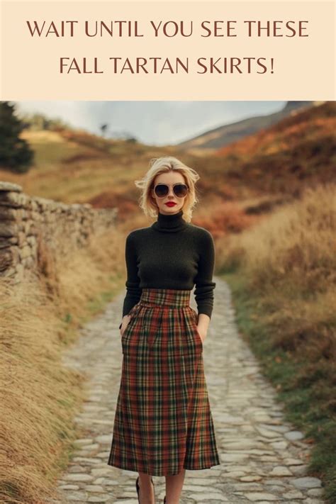 Wait Until You See These Fall Tartan Skirts Tartan Fashion Skirt
