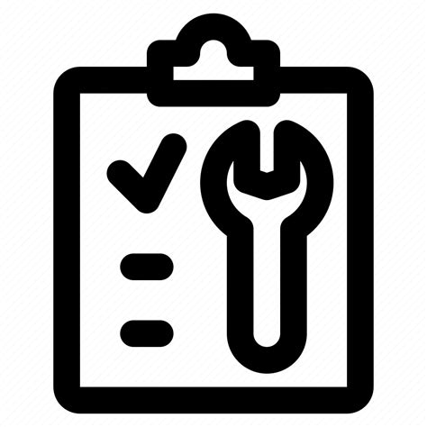 Maintenance List Service Tasks Checklist Vehicle Equipment Icon Download On Iconfinder