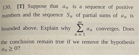 solved [t] ﻿suppose that an ﻿is a sequence of positive
