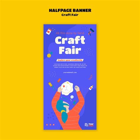 Free Psd Craft Fair Template Design