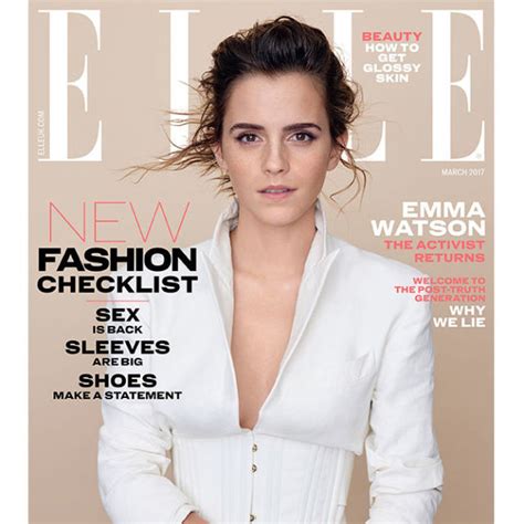 Emma Watson Elle Cover Emma Watson Conquering The Ivy League And