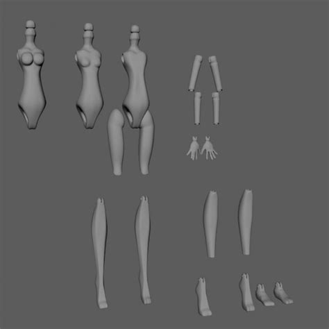 3d Printable Monster High Elastic Strung Parts By Doll Technician
