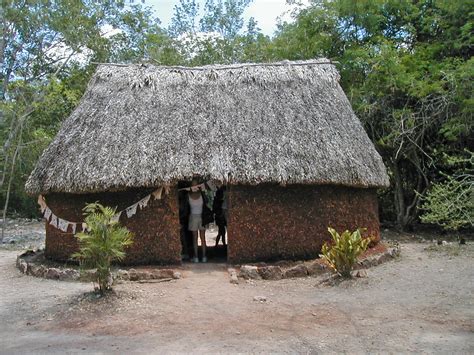 Mayan Hut Replica Description When The Tour Entered The P… Flickr
