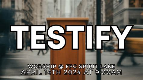 Testify Youtube