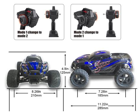 Remo Hobby 1635 SMAX 1/16 2.4G 4WD Brushless Electric Truck RC Car RTR