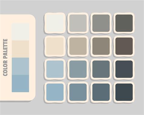 Paleta De Colores Azul Gris Oscuro Rgb Colores Que Coinciden Con El