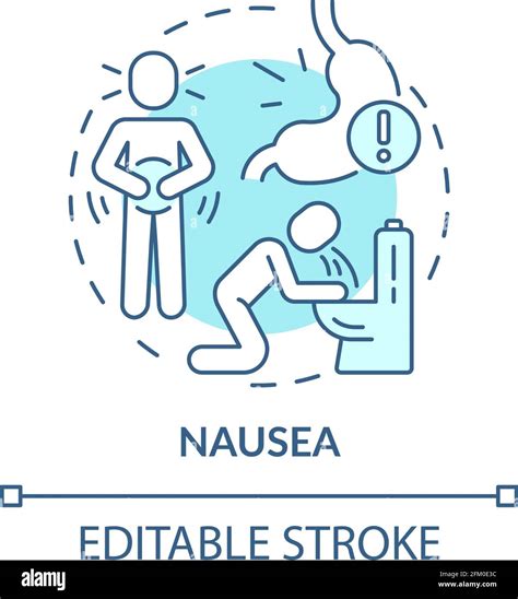 Nausea Concept Icon Stock Vector Image And Art Alamy