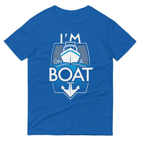 Im On A Boat Mens Signature Tee