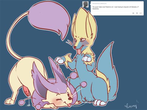 Rule 34 Blush Cunnilingus Delcatty Female Male Manectric Nintendo