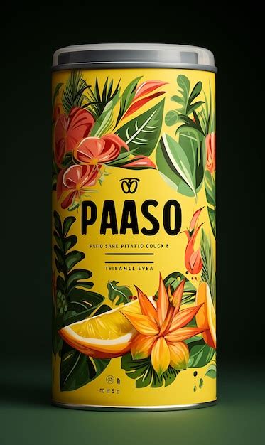 Premium Photo Website Layout Mango Lassi Packaging Tropical With