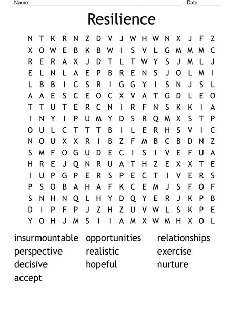 Resilience Puzzles Wordmint