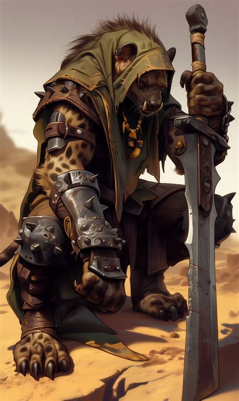 Gnoll Mercenary Gnoll Fantasy Art Gnoll Knight Dnd Gnoll Character