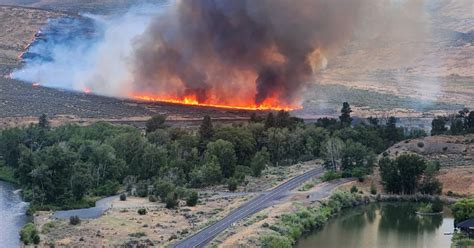 Fire Near Roza Creek Burns Nearly 300 Acres Tuesday Night Level 1