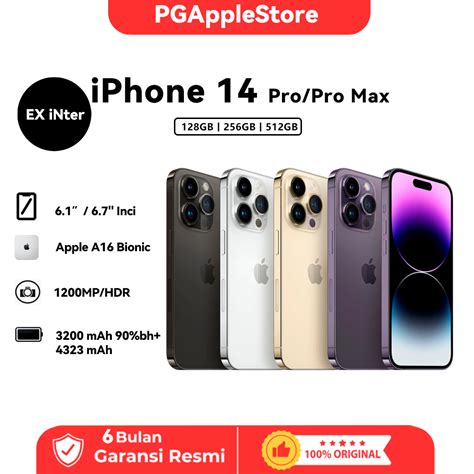 Jual Ip14 Pro Ip 14 Pro Max 128gb 256gb 512gb Second Bekas Lcd Original