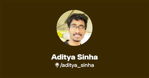 Aditya Sinha Linktree