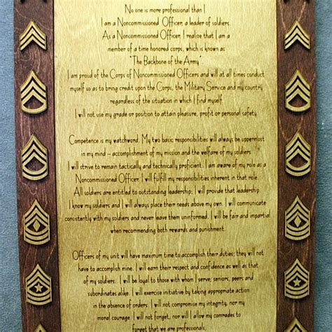 Nco Creed Military Etsy