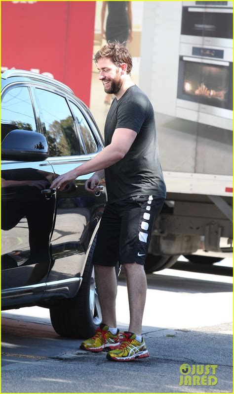 John Krasinski Shows Off His Full Beard After Working Out Photo