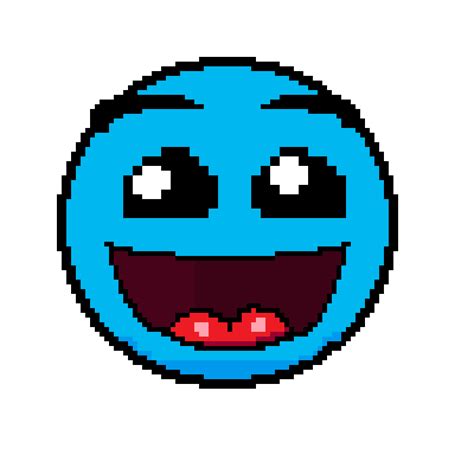 Pixilart Geometry Dash Easy Face By Thijmopguyart
